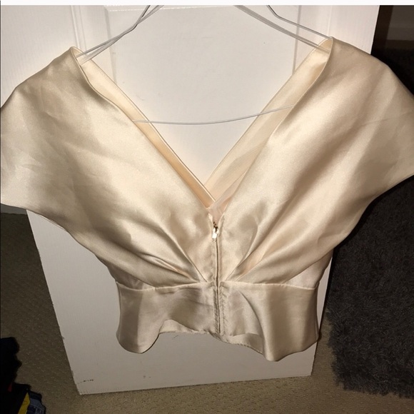 Ina | Tops | Nwot Pearl Shiny Gold Top | Poshmark